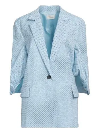 VICOLO Blazer Size Polyester, Viscose, Elastane - Sky Blue
