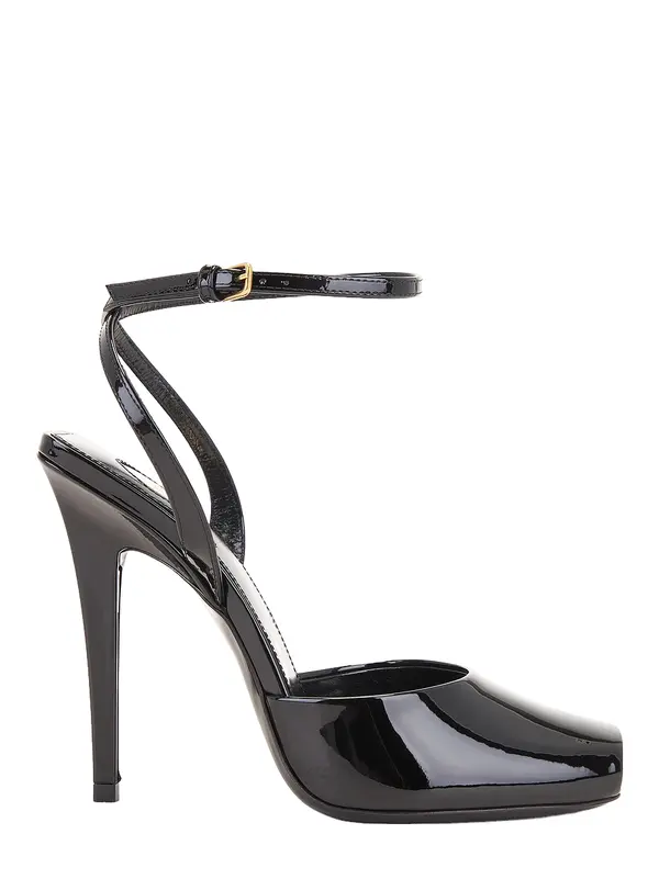Saint Laurent Orhand Peep Toe Pumps - Nero