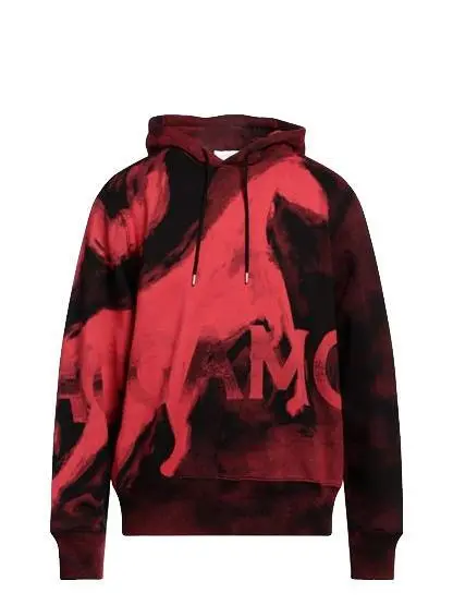 FERRAGAMO Cotton Tie-dyed Fleece Sweatshirt - Red