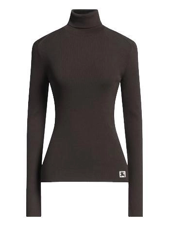 Burberry Turtleneck Knit Top - Dark Brown