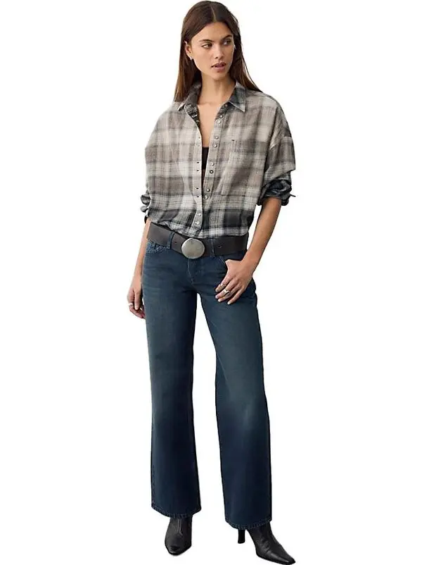 Free People We The Free Tennessee Low-rise Boyfriend Jeans - Atlantic Deep