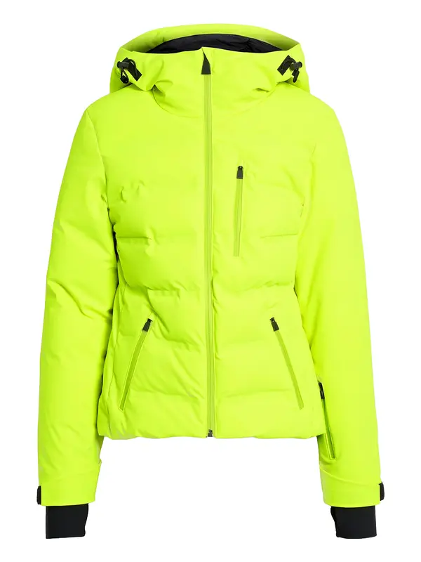 Aztech Mountain Nuke Quilted Hooded Down Ski Jacket - Bright Yellow