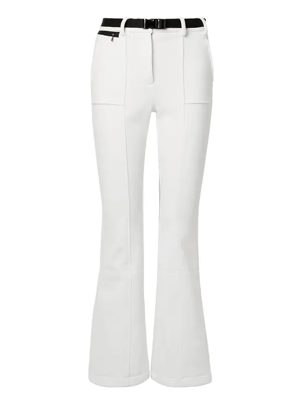 ERIN SNOW Zola Belted Bootcut Ski Pants - White