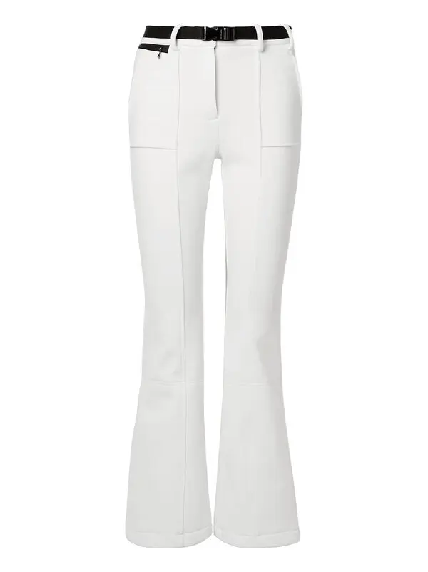 ERIN SNOW Zola Belted Bootcut Ski Pants - White