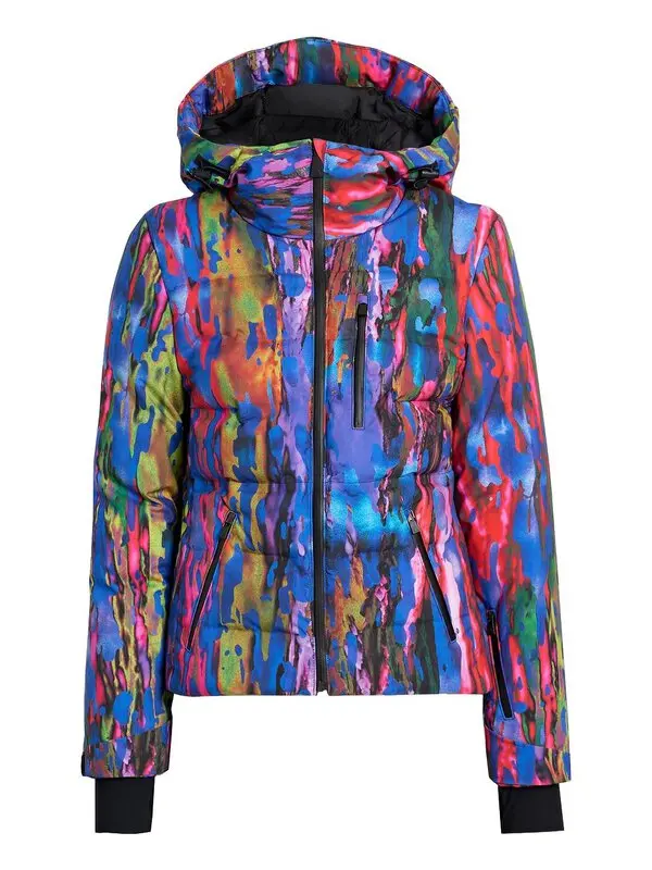 Aztech Mountain Quilted Printed Down Ski Jacket - Multicolor