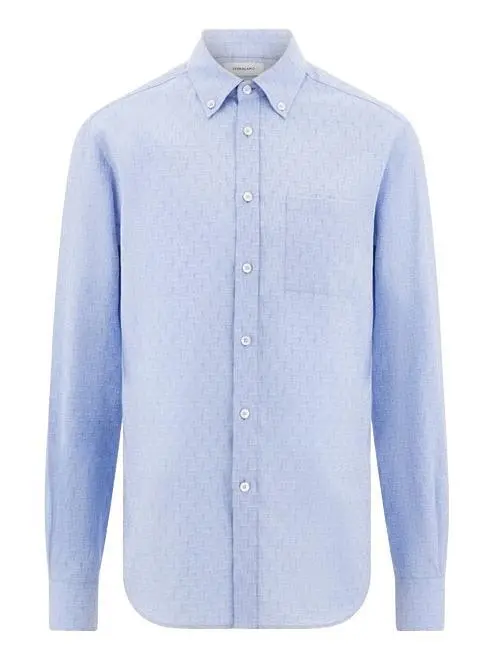 FERRAGAMO Monogram Shirt - Blue