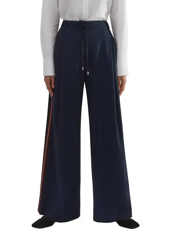 ME+EM Regular-length Side Stripe Pant - Navy