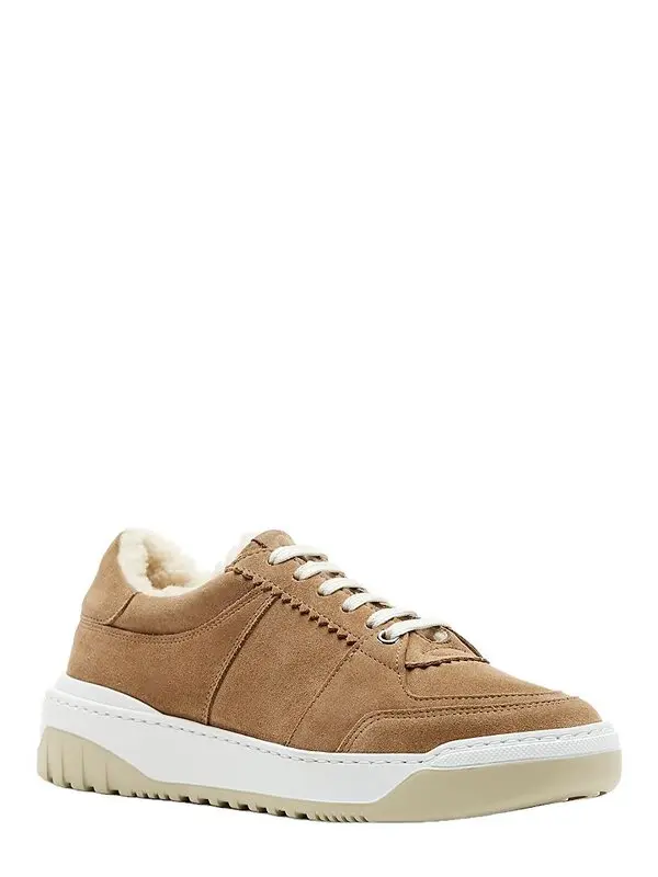 La Canadienne Klare Shearling Lined Sneakers - Biscotti