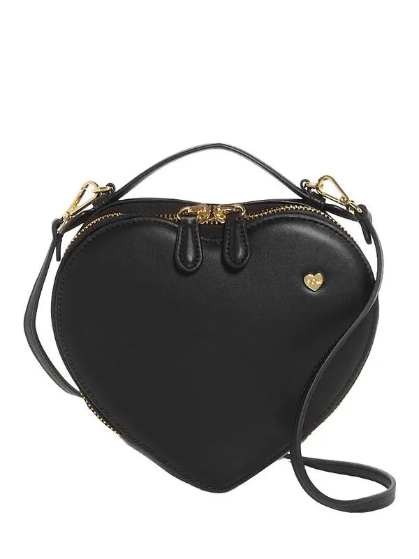 Stoney Clover Lane Heart Mini Crossbody Bag - Noir