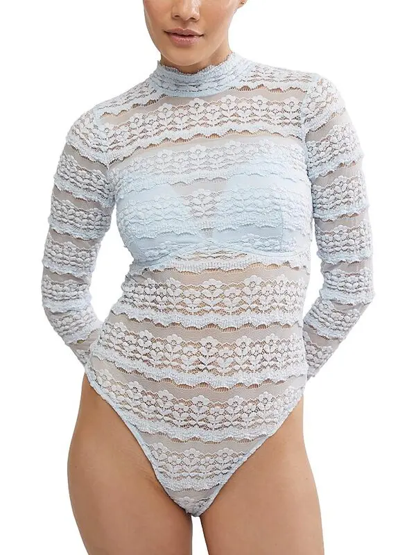 Free People Angelina Bodysuit - Ice Water