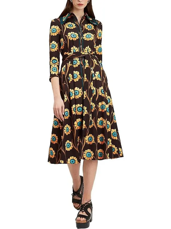 La DoubleJ La Comasca Daisychain Shirt Dress - Daisychain Black