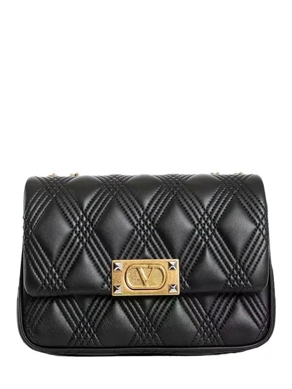 Valentino Garavani Medium Quiltie 67 Shoulder Bag - Black