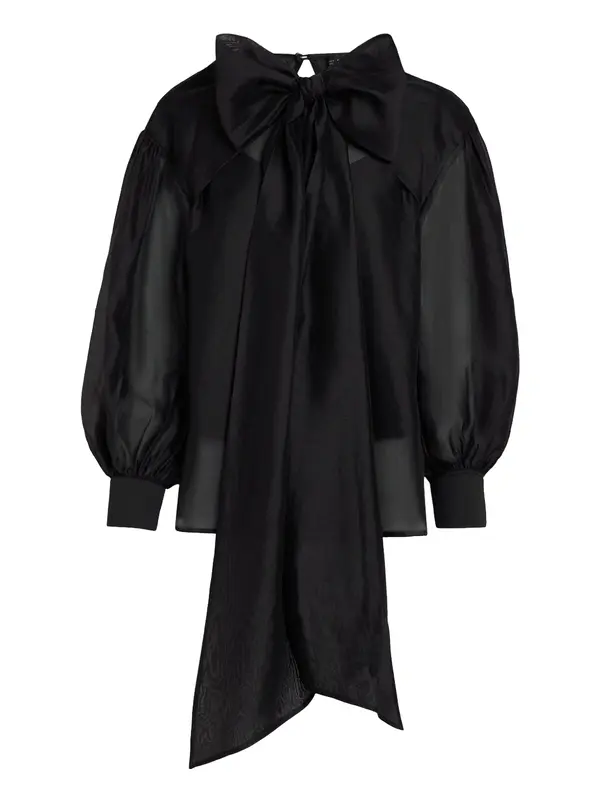 Karl Lagerfeld Bow-detail Blouse - Black