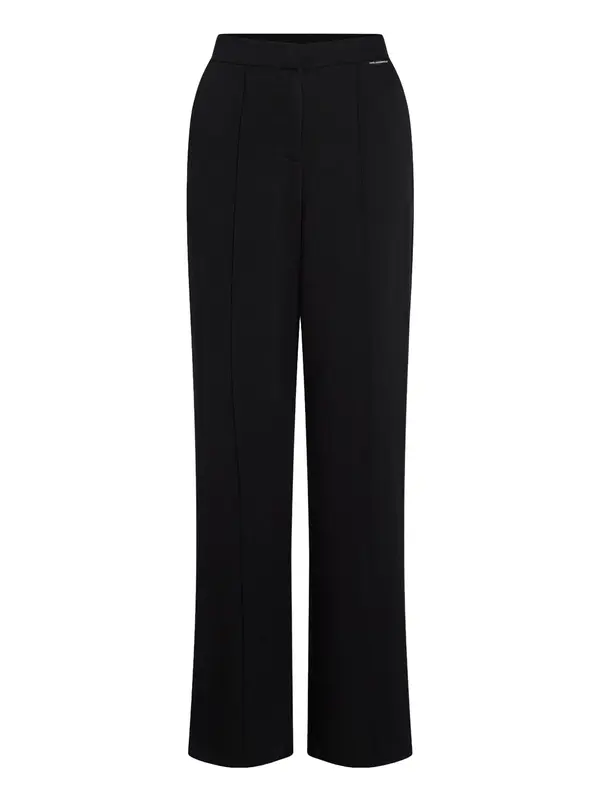 Karl Lagerfeld Straight-leg Trousers - Black