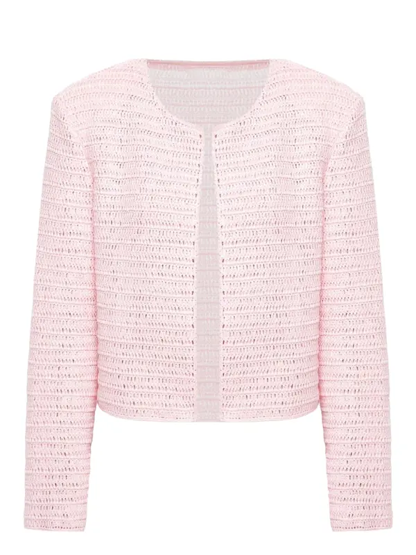 A.M.G. Linen Cardigan - Pink