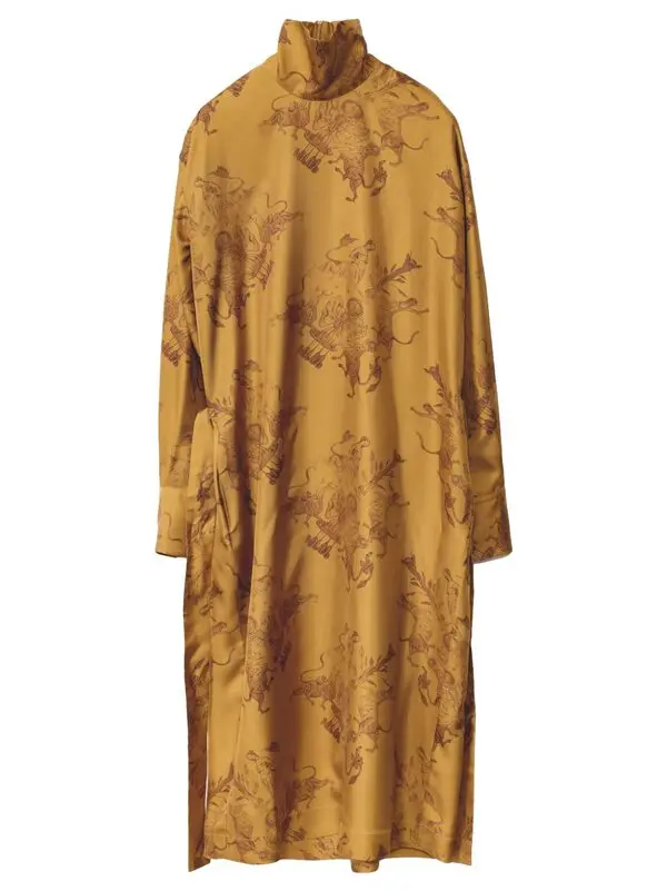 Fabiana Filippi Printed Silk Dress - Yellow
