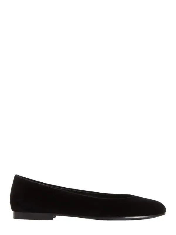 Fabiana Filippi Velvet Ballerina Shoes - Black