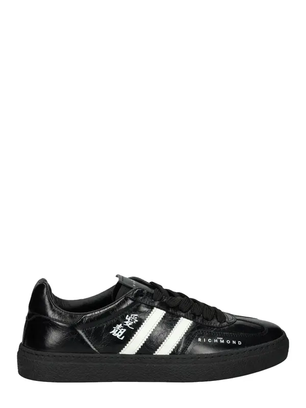 John Richmond Logo Stamp Low-top Sneakers - Black