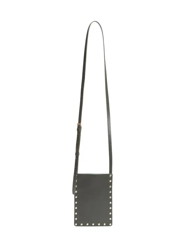 Fabiana Filippi Stud-embellished Crossbody Bag - Green