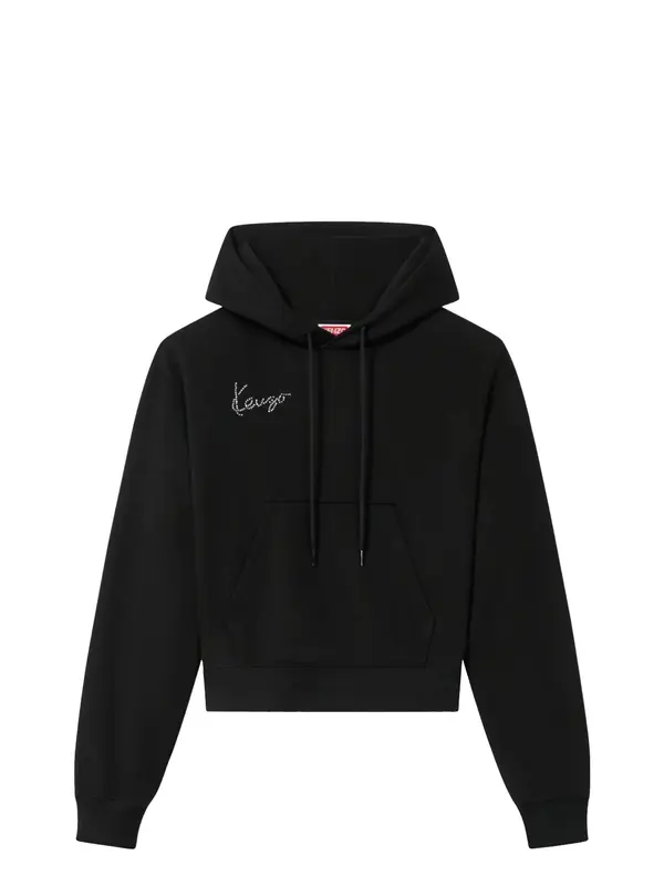 Kenzo Star Tiger Embroidered Hoodie - Black