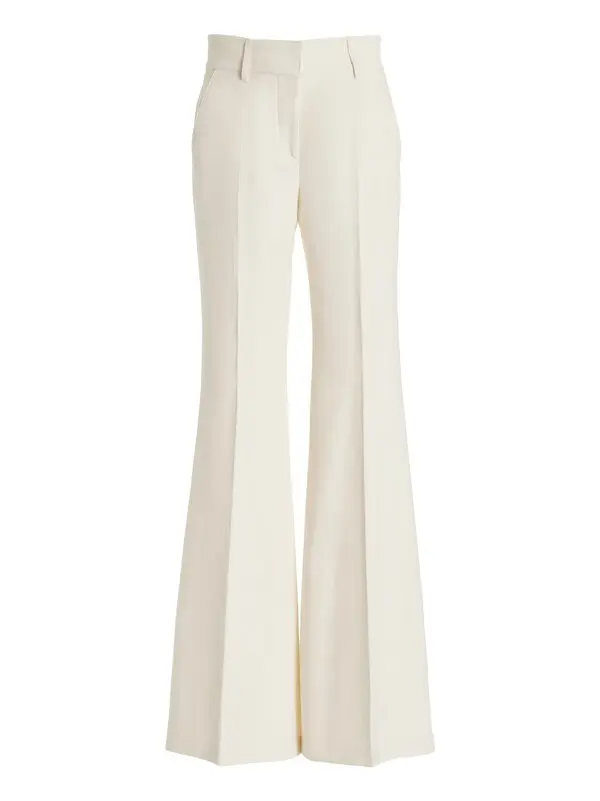 Gabriela Hearst Rhein Pant In Sportswear Wool - Ivory