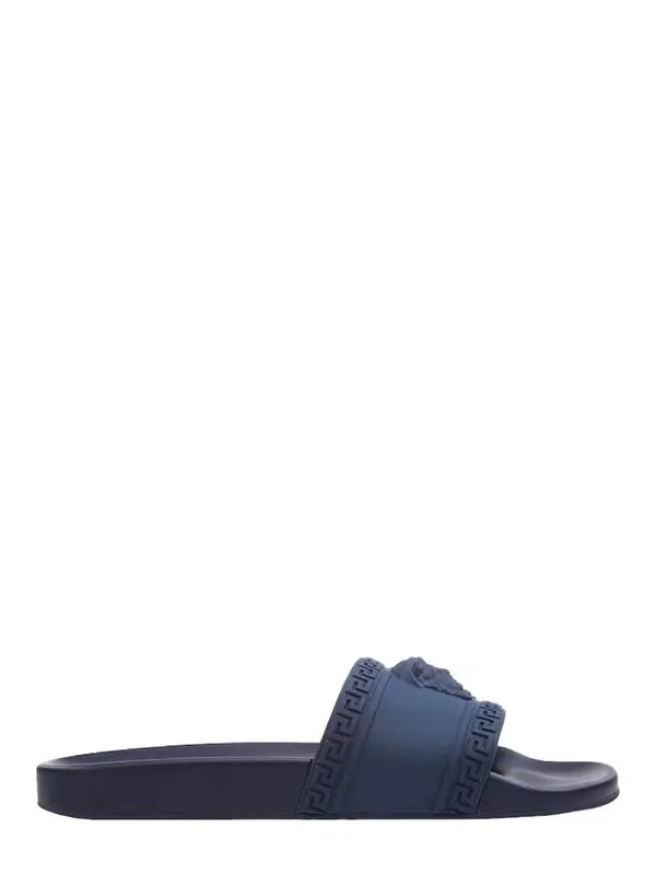 Versace Palazzo Slides - Navy Blue