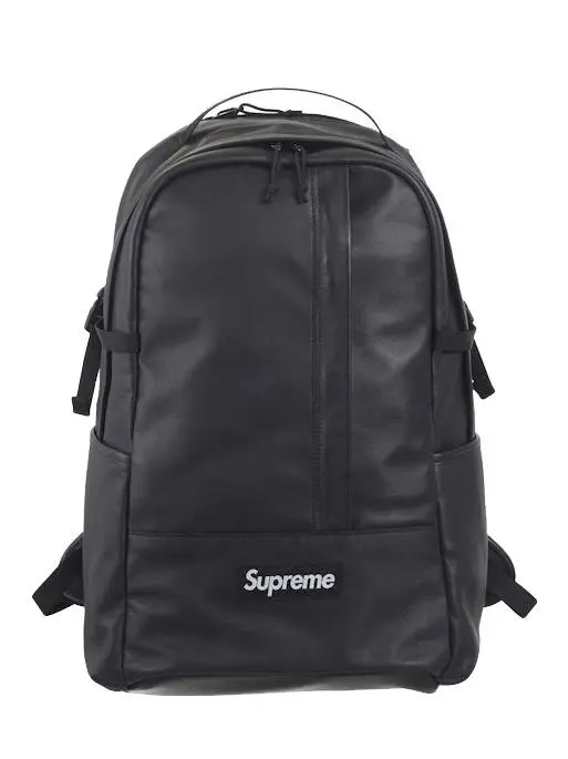 Supreme Leather Backpack - Black