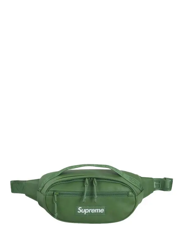 Supreme Leather Waist Bag - Green
