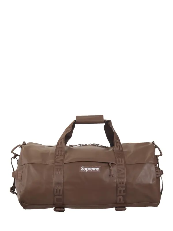 Supreme Leather Duffle Bag - Brown
