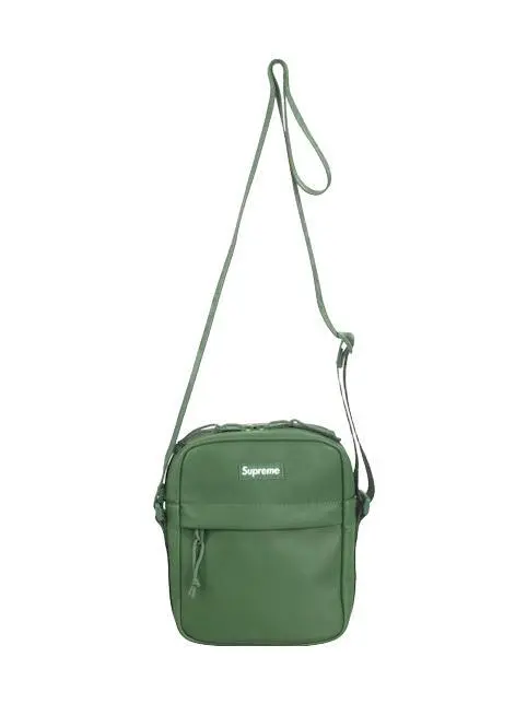 Supreme Leather Shoulder Bag - Green