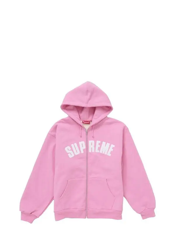 Supreme Arc Thermal Zip-up Hoodie - Pink
