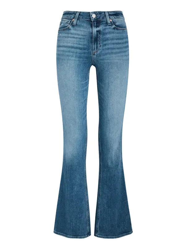 Paige Laurel Canyon Bootcut Jeans - Blue