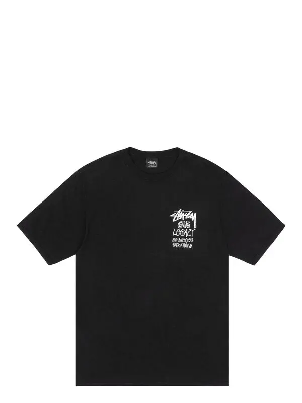 StÜssy X Our Legacy Work Shop Surfman Pigment Dyed Tee - Black