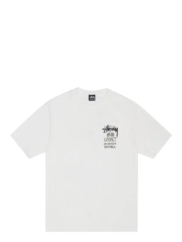 StÜssy X Our Legacy Work Shop Surfman Pigment Dyed Tee 'natural - Cream
