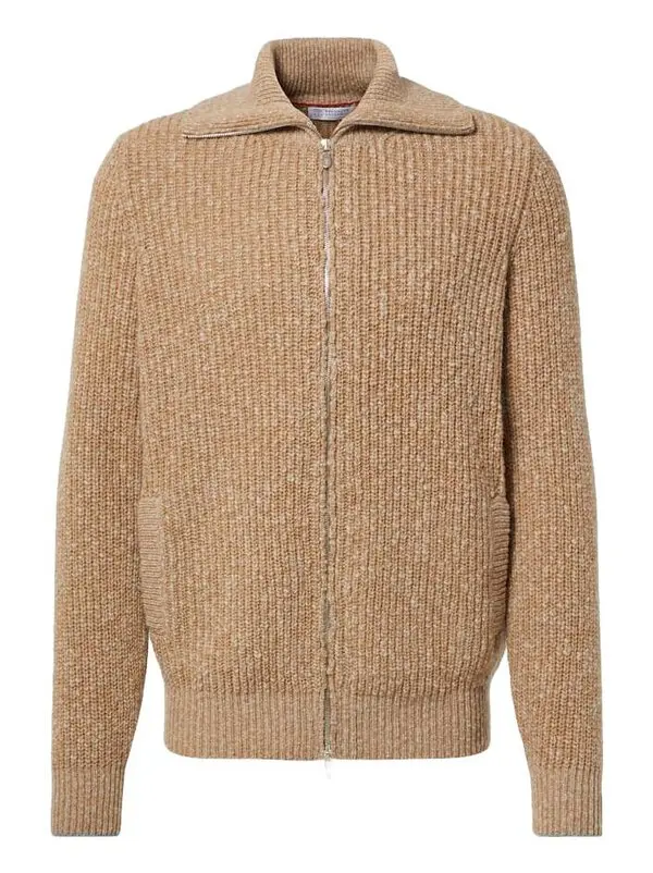 Brunello Cucinelli Zip-up Cardigan - Brown