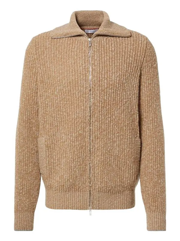 Brunello Cucinelli Zip-up Cardigan - Brown