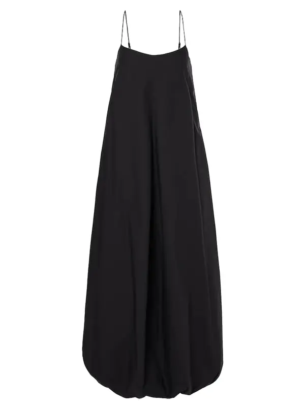 Faithfull The Brand Cotton Maxi Dress - Black