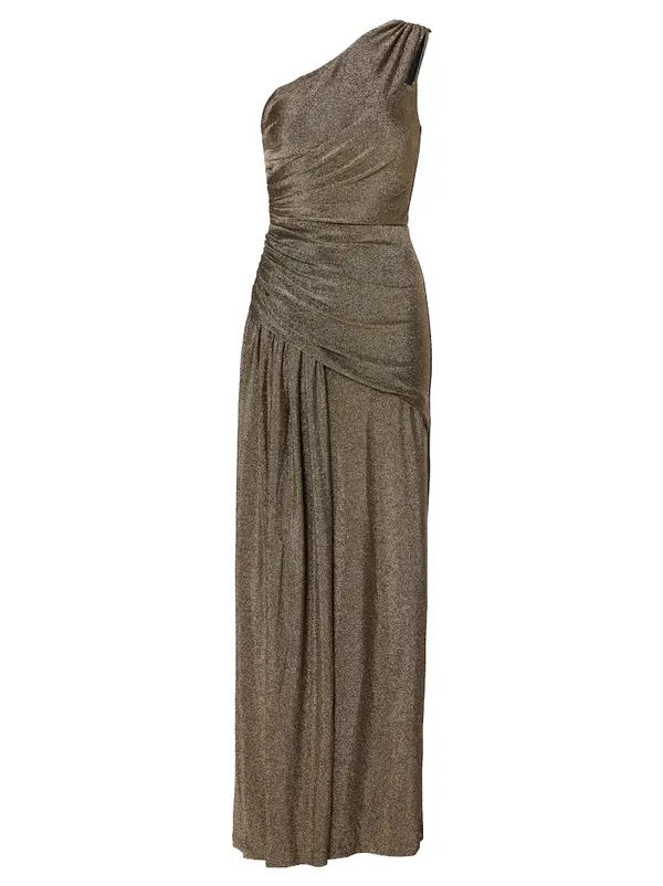 Diane Von Furstenberg Rafael Lamé Maxi Dress - Gold