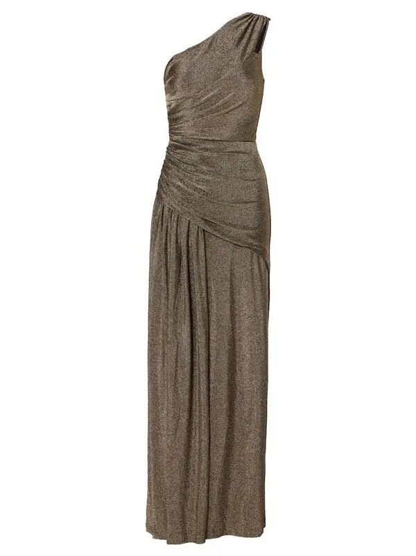 Diane Von Furstenberg Rafael Lamé Maxi Dress - Gold