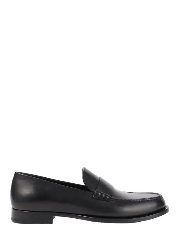 THE ROW Novus Leather Loafers - Black