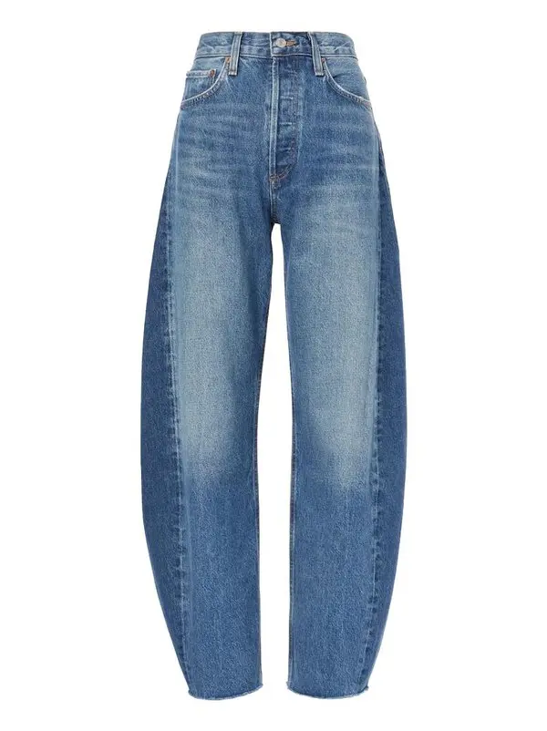 AGOLDE Luna High-rise Barrel-leg Jeans - Blue