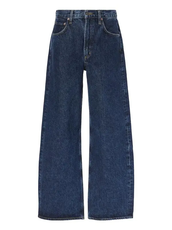 AGOLDE Low Curve Mid-rise Barrel-leg Jeans - Blue
