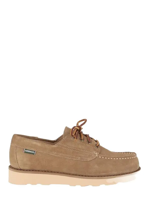 SEBAGO Suede Calfskin Boat Shoes - Beige
