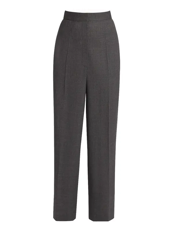 THE ROW Gordon Wide-leg Pants - Charcoal