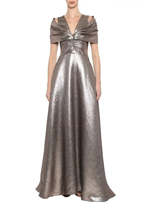 ATELIER PRABAL GURUNG Chiara Metallic Gown - Rose Gold