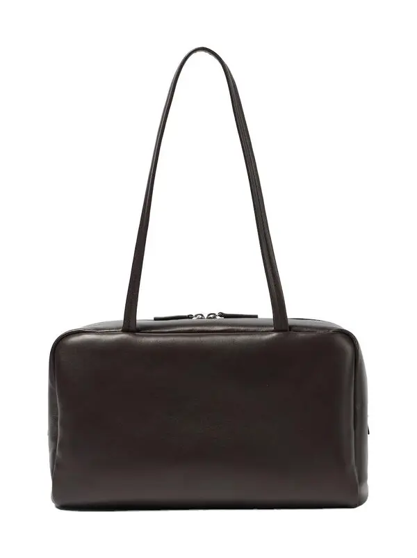 THE ROW Astra Leather Tote Bag - Brown