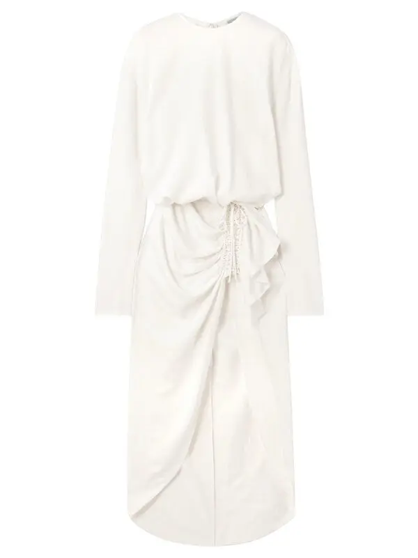 Christopher Esber Cadence Ruched Maxi Dress - White