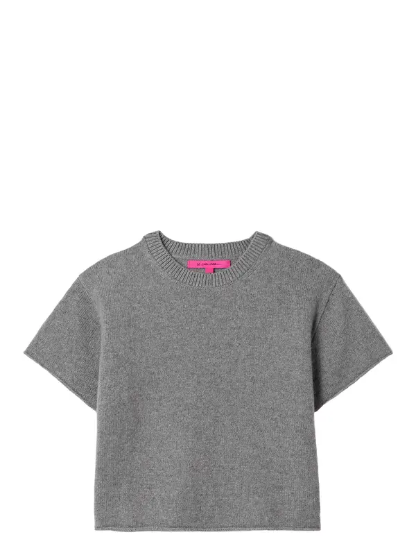 THE ELDER STATESMAN Boxy Cashmere Sweater - Gray