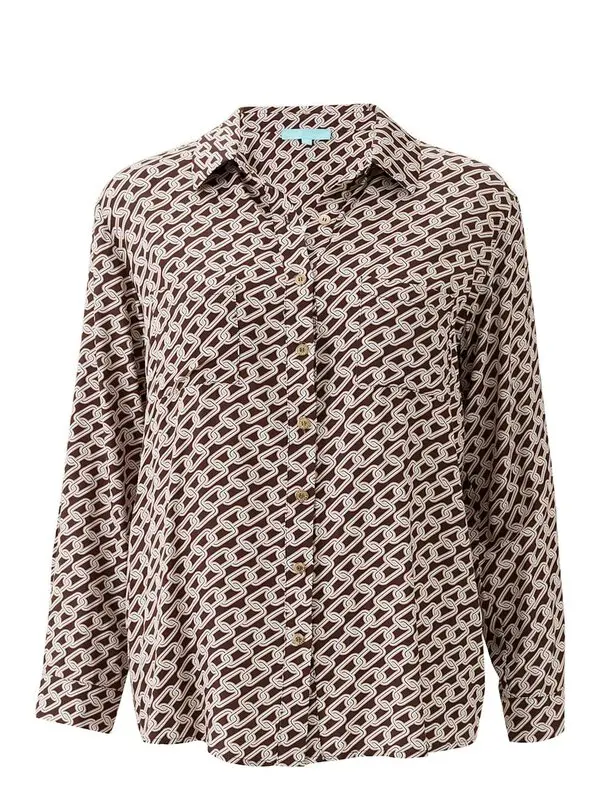 Melissa Odabash Millie Printed Shirt - Chain