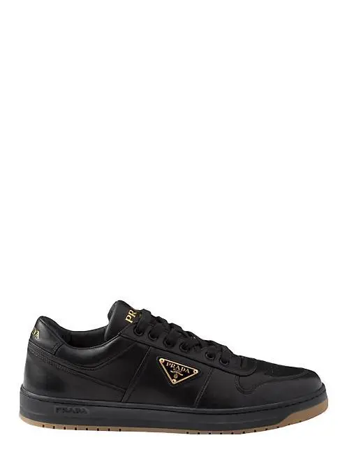 Prada Downtown Low-top Leather Trainers - Black